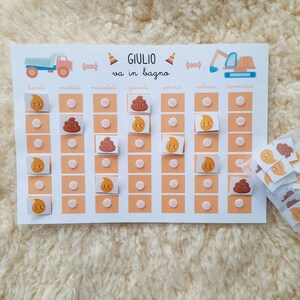 Kids Potty Chart | Toilet Train - Training Tab for BAÑO - Vado in Bagno ...
