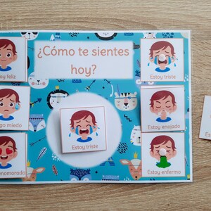 Como te sientes hoy emociones del niño - Etsy México