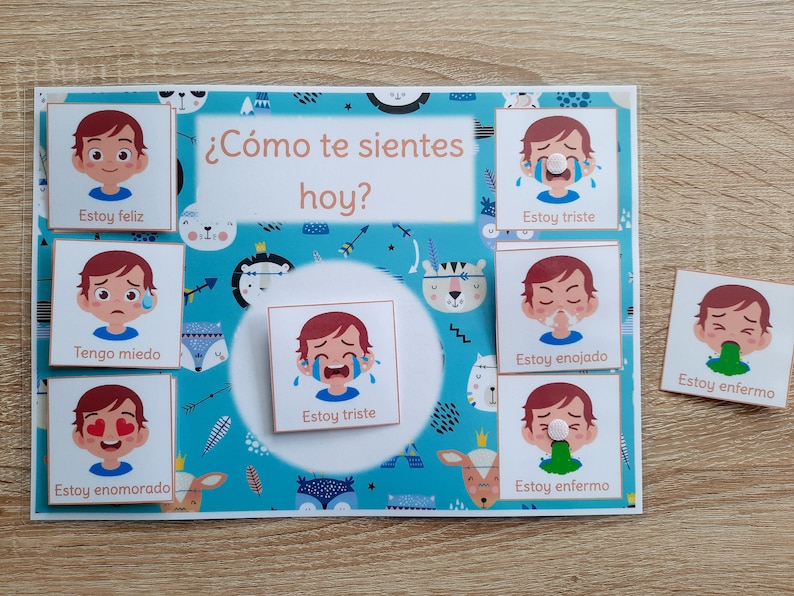 Como Te Sientes Hoy Emociones Del Niño - Etsy