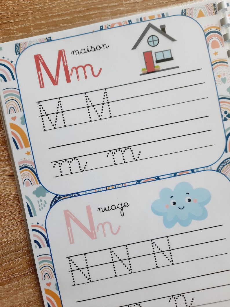 Japprends à écrire les lettres de lalphabet Livret de - Etsy France