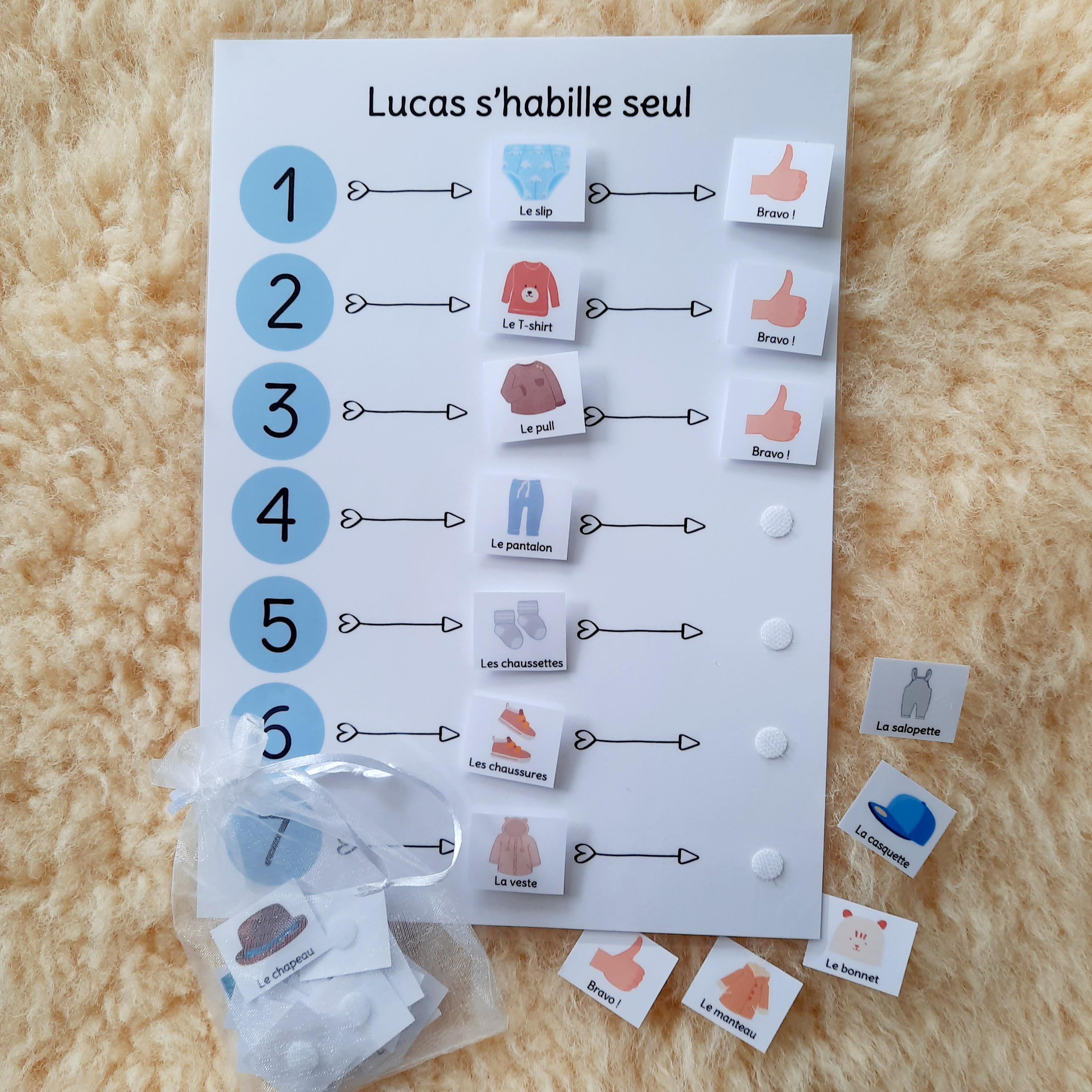 I Dress Myself - Motivational Chart for Children's Autonomy ...
