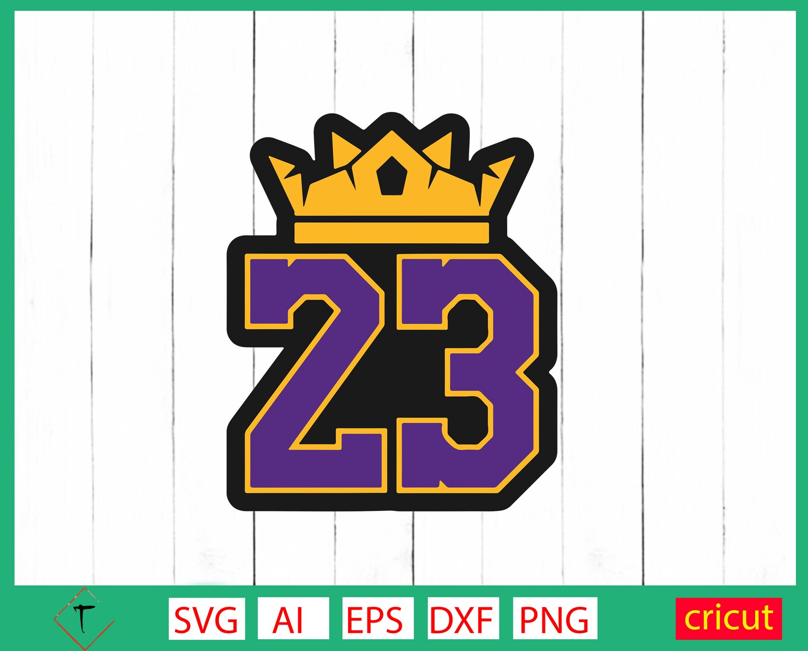 Number 23 SVG Los Angeles Lakers SVG Lakers Logos SVG | Etsy