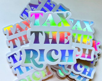 Tax the Rich Sticker - Etsy