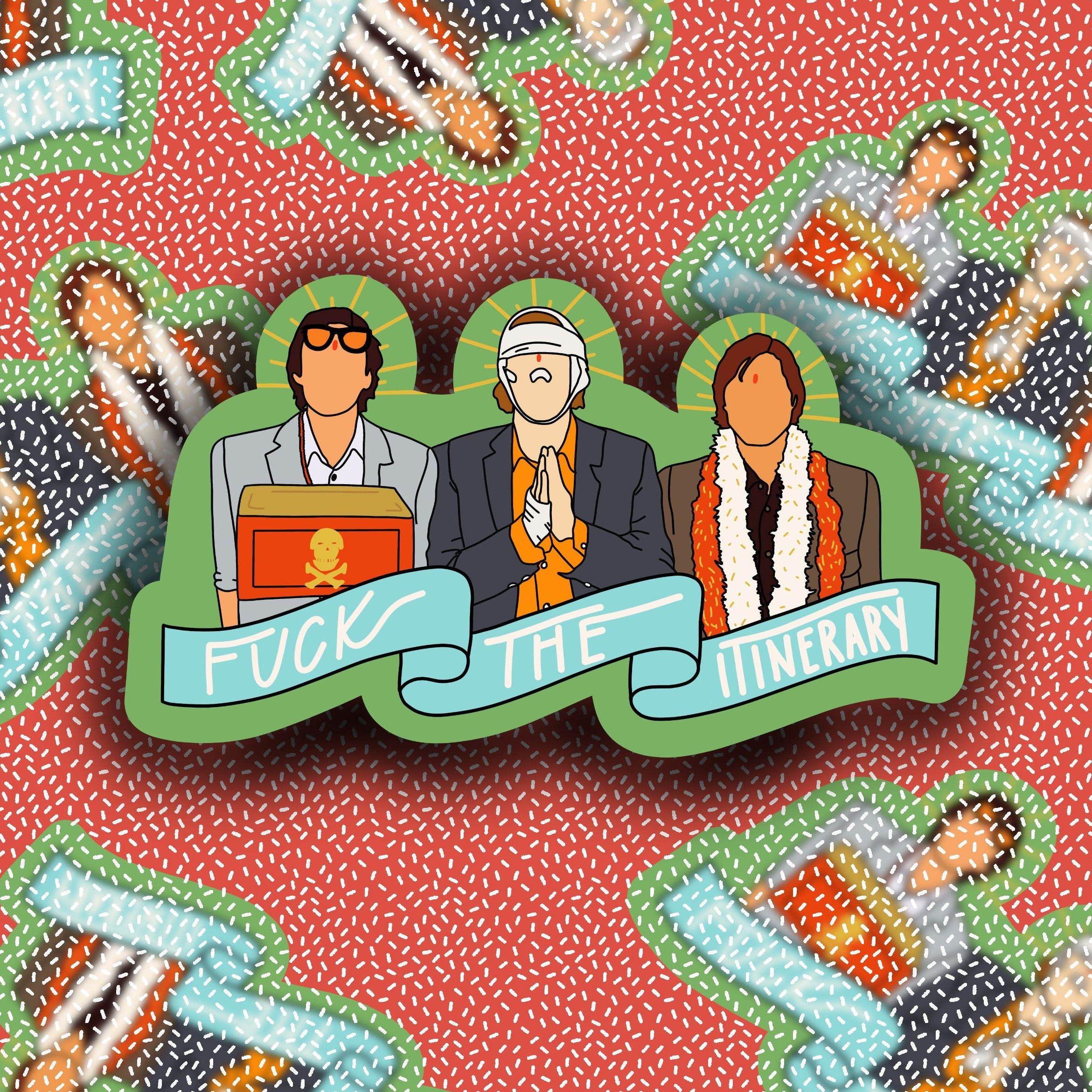 Paper & Party Supplies Paper Gift Vinyl Sticker Wes Anderson etna.com.pe