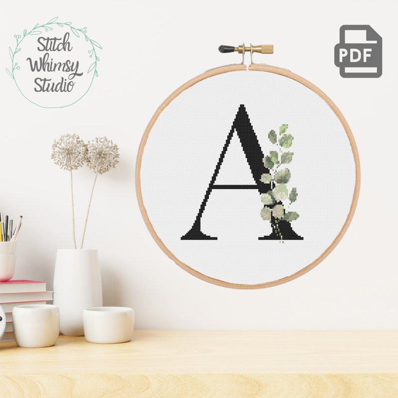 Crossstitch Monogram - Etsy