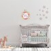 W Initial Monogram Pink Peony Floral Wreath Baby Girl Nursery - Etsy