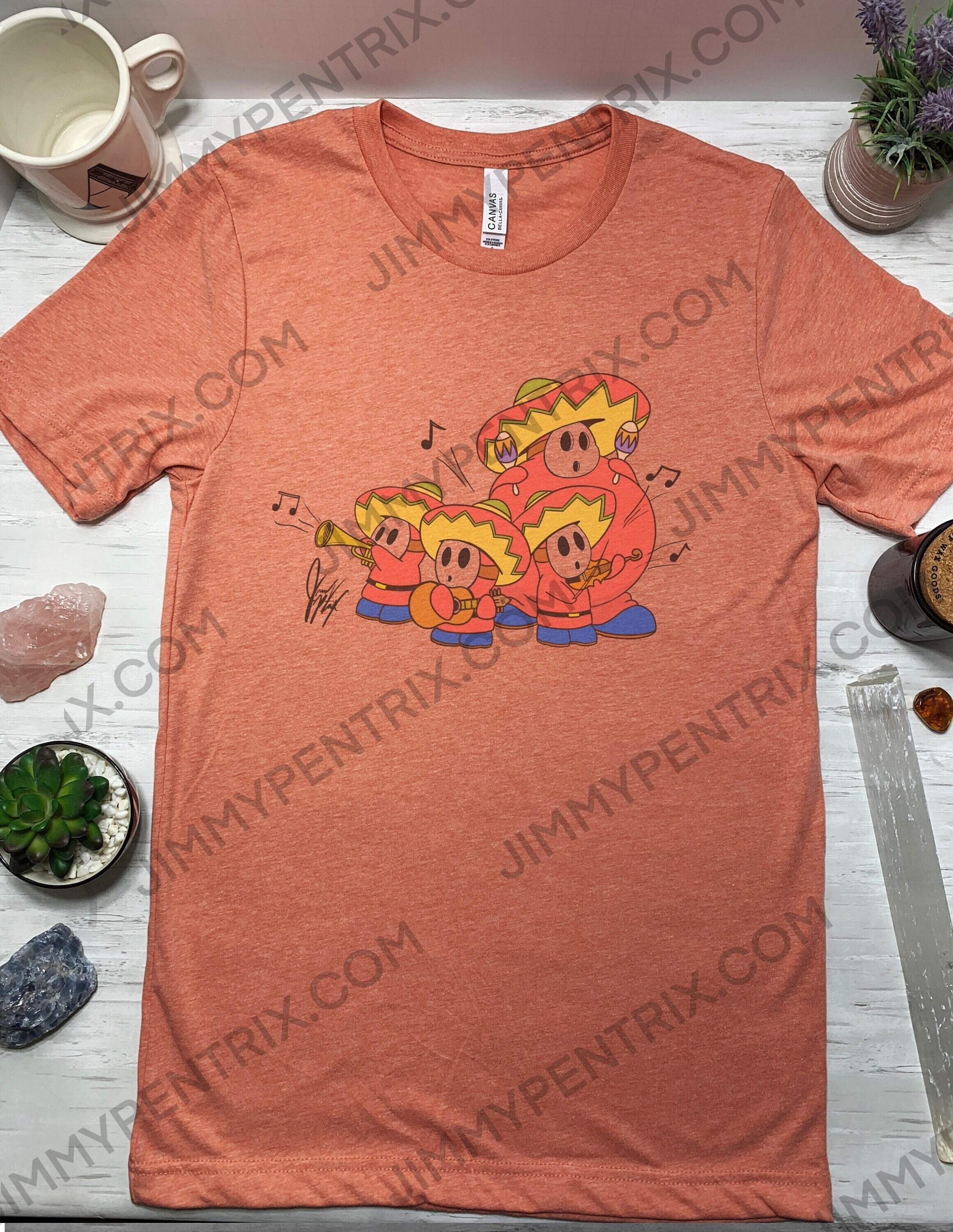 Shy Guy Mariachi Band Custom Super Mario T-shirt Unisex & - Etsy