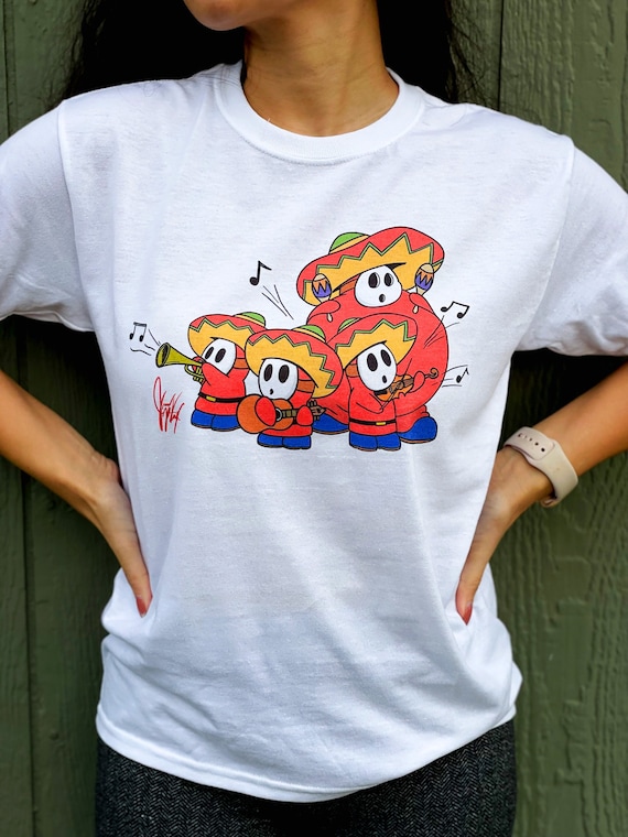 Shy Guy Mariachi Band Custom Super Mario T-shirt Unisex & | Etsy