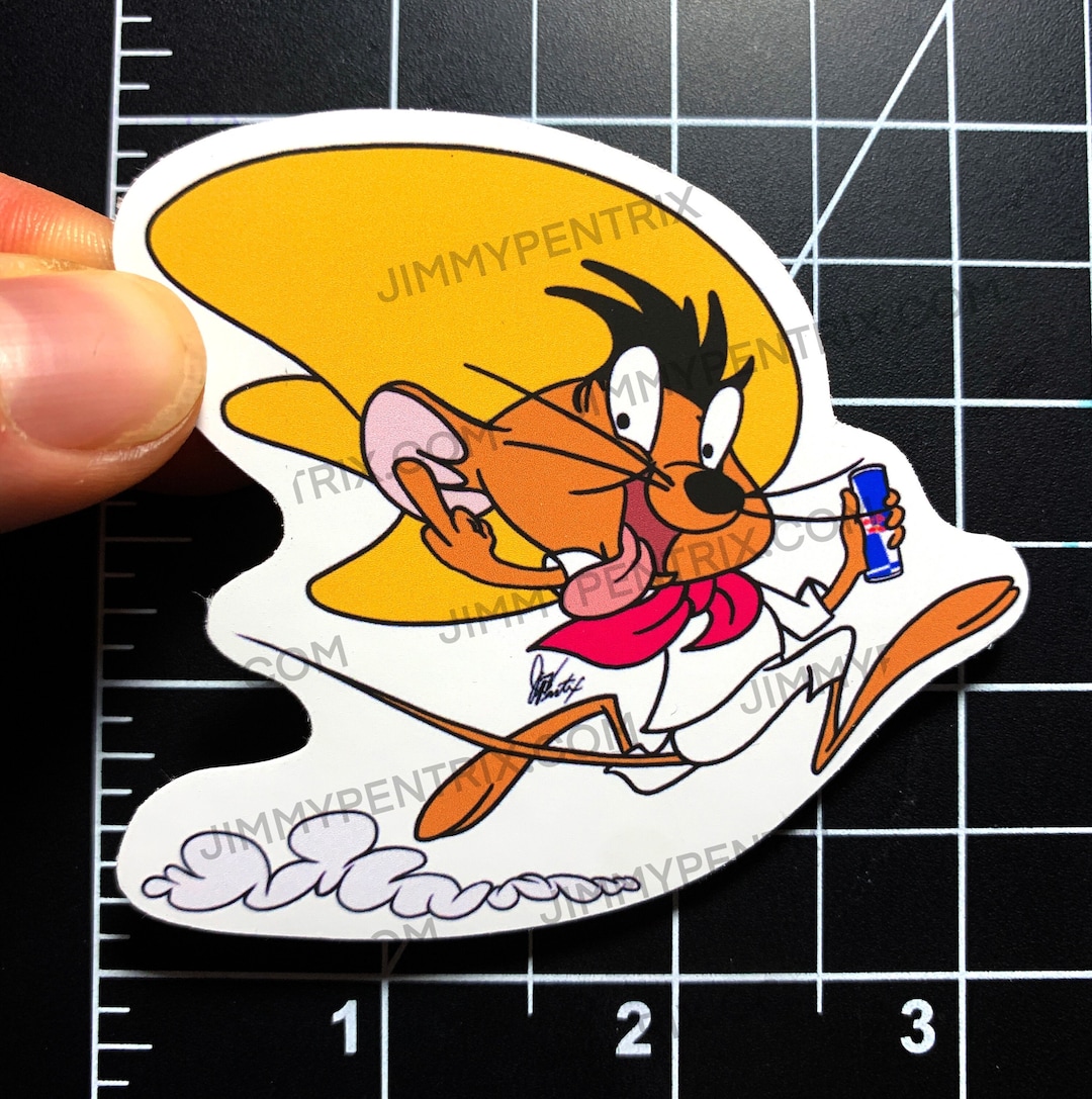 Speedy Gonzales Red Bull Waterproof Sticker | UV Scratch Resistant ...