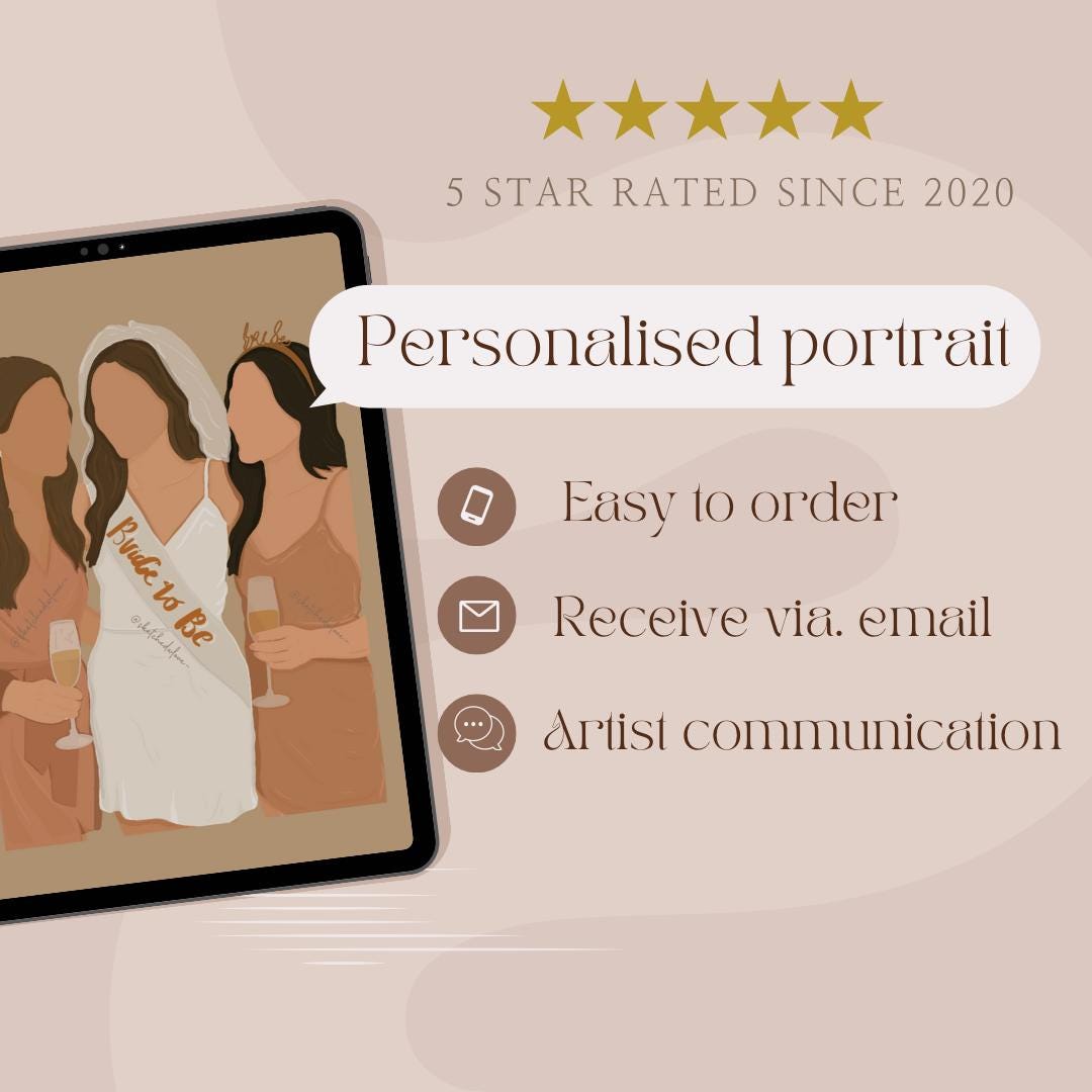 Custom Faceless Portrait, Personalized Gift (digital Only) - Etsy