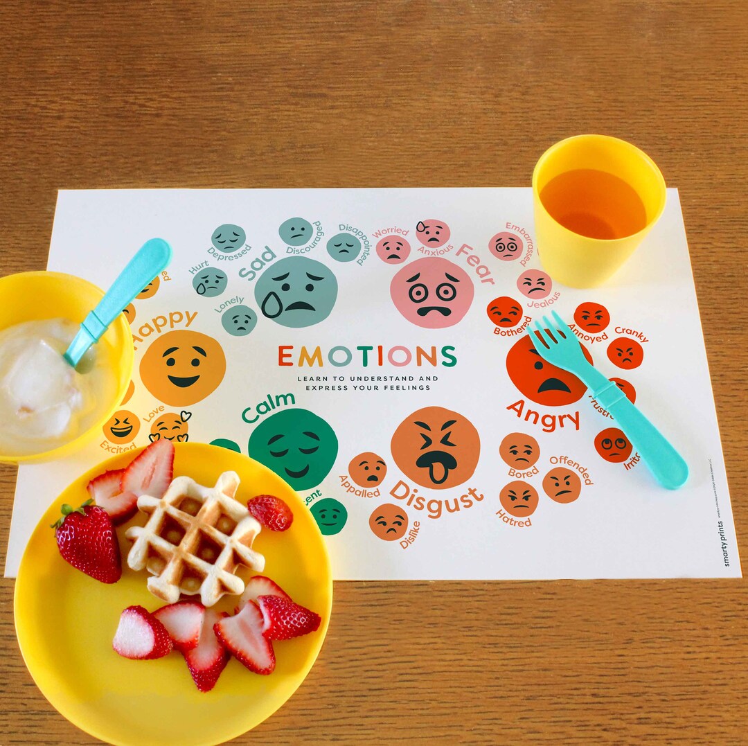 Emotions Printable Placemat, Understanding Feelings, Emotional ...