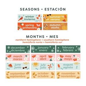 English/spanish Daily Morning Board Preschool Circle Time | Etsy