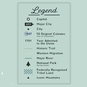 Large Educational Children's Us Map, Fun Illustrated Map, Us National ...