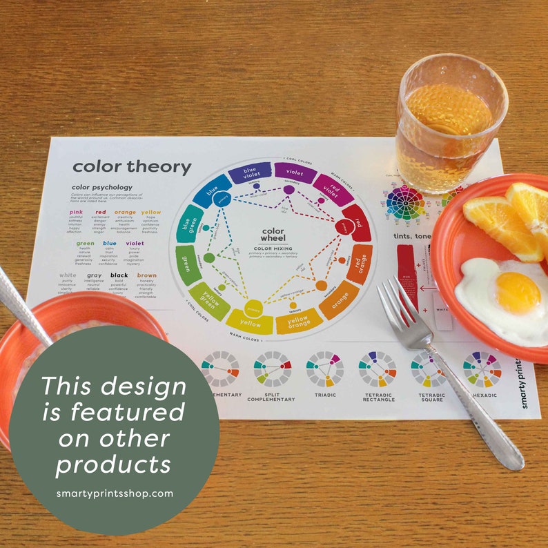 Color Theory Reference Chart Artist Color Wheel Color - Etsy