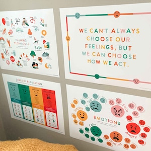 Feelings Quote Poster, Emotional Regulation, Feelings Print, Calming ...