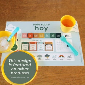 Spanish Daily Morning Board, Preschool Circle Time Board, Kids Daily ...