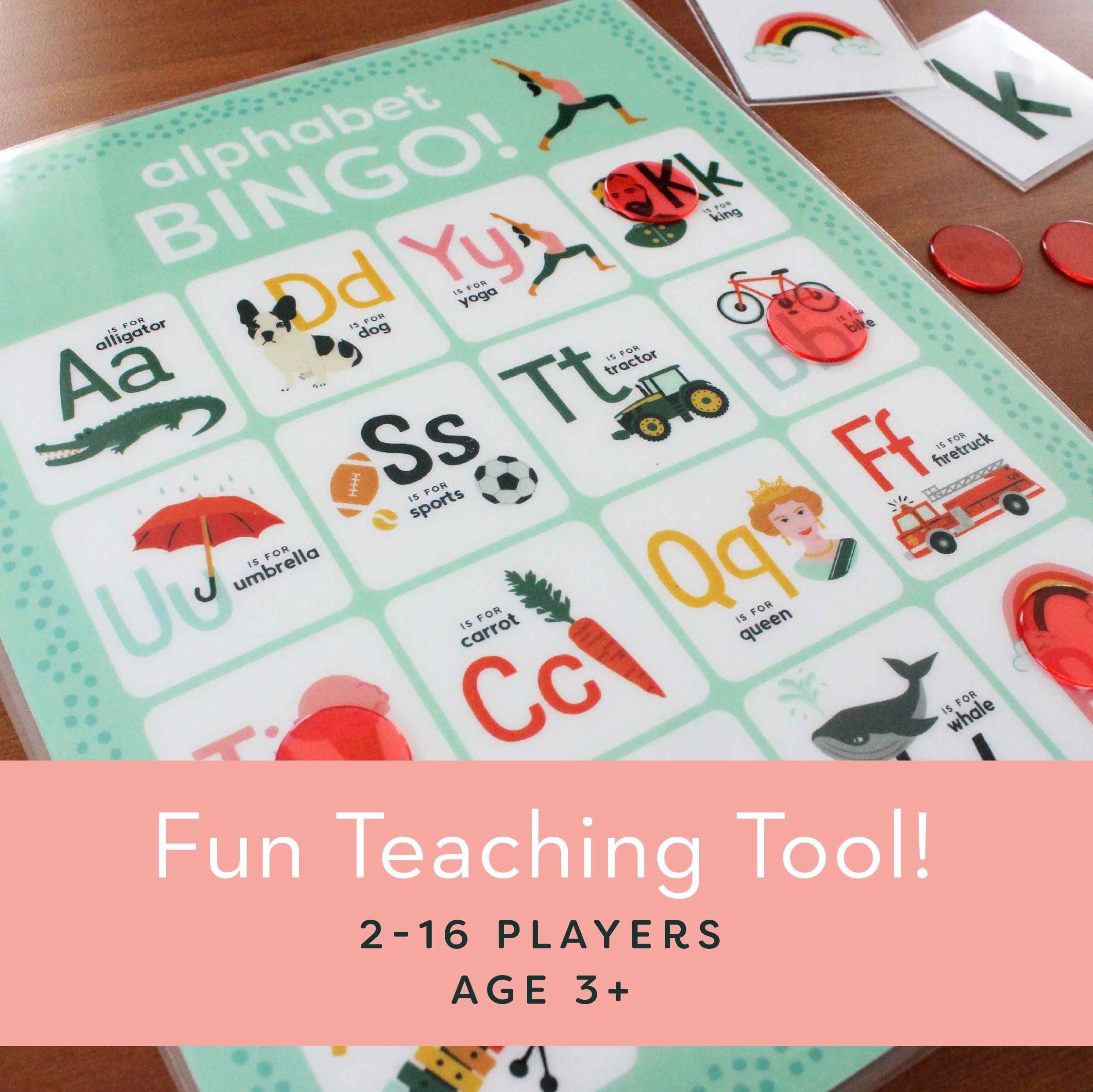 Alphabet Bingo ABC Learning Letter Learning Game for Kids | Etsy