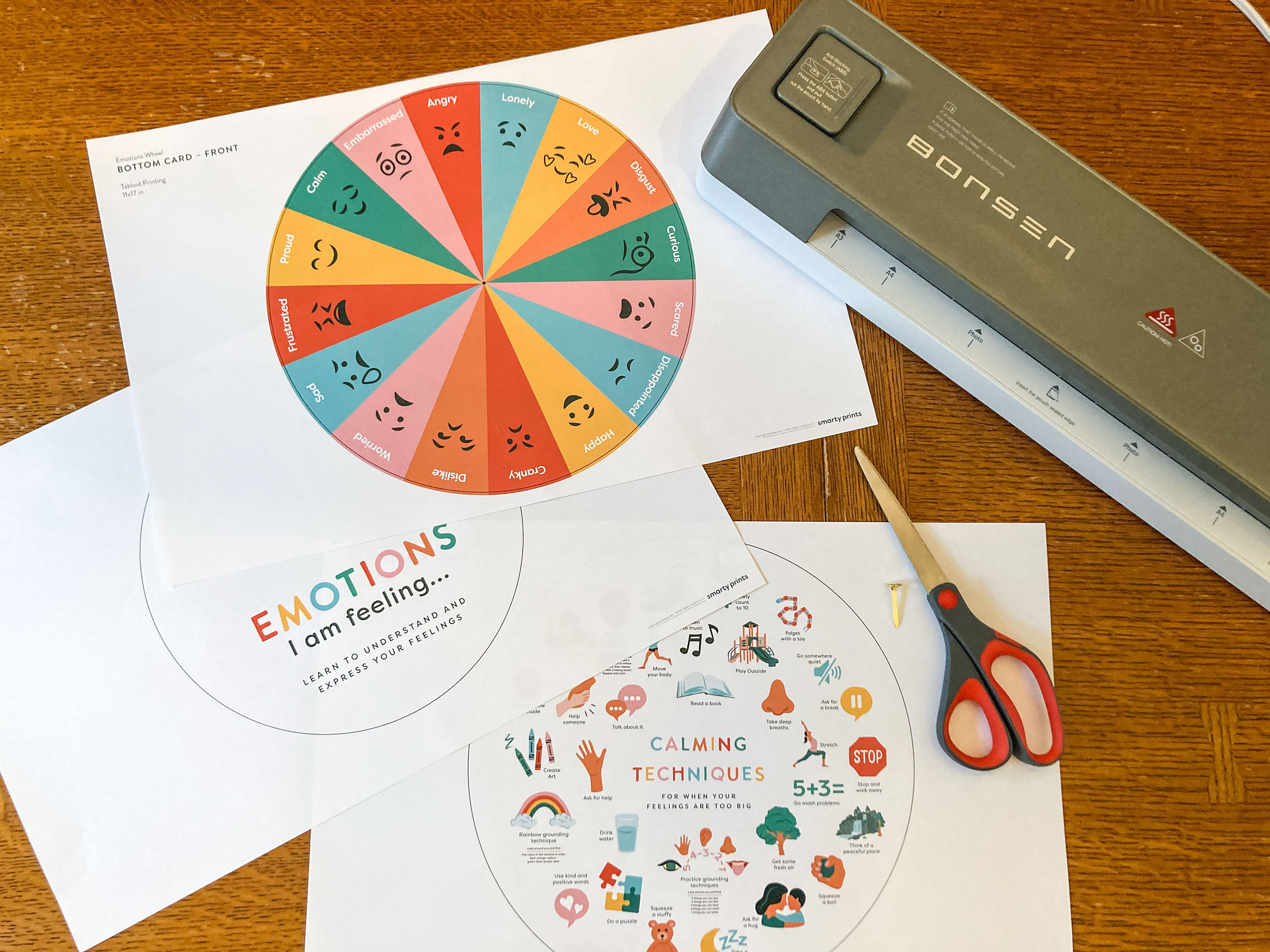 Emotions Wheel Printable, Calming Techniques, Emotional Regulation ...
