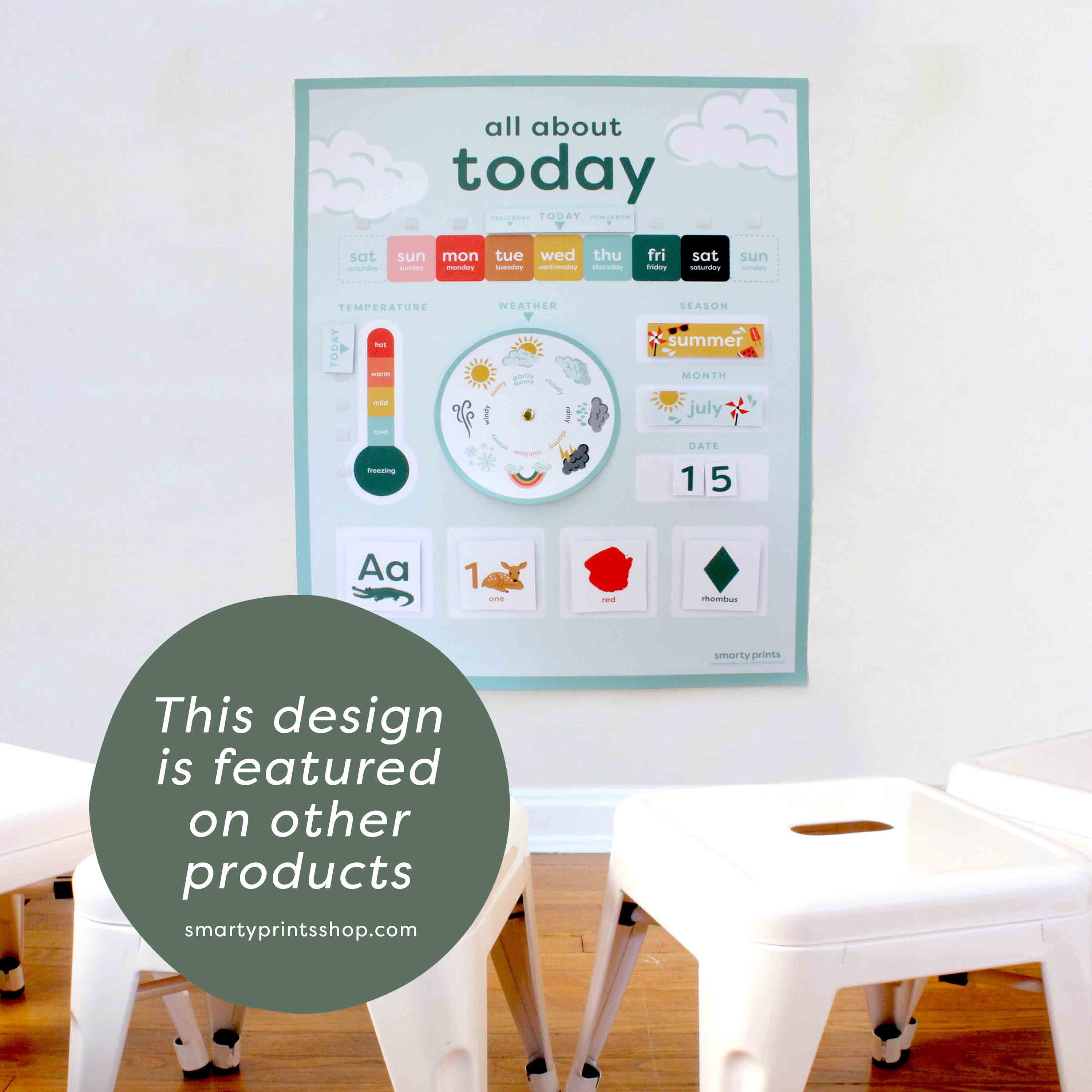 French Daily Morning Board Printable Placemat, Kids Daily Calendar ...