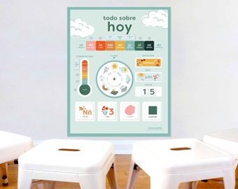 English/spanish Daily Morning Board Preschool Circle Time | Etsy