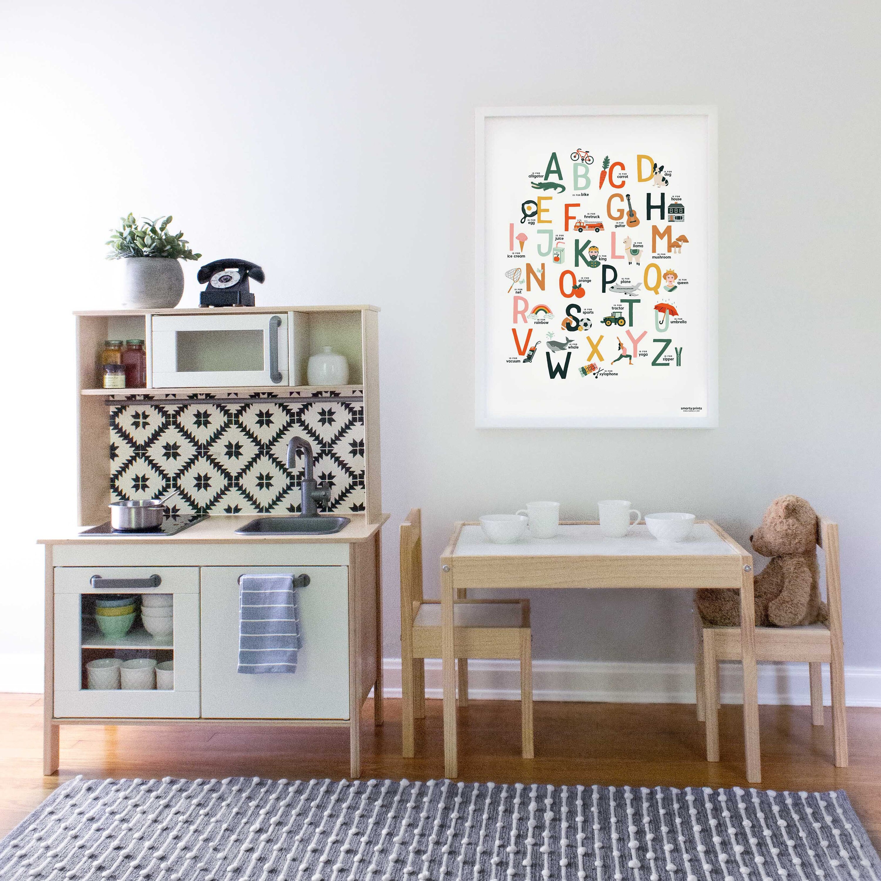 Illustrated Children's Alphabet Print ABC Poster - Etsy