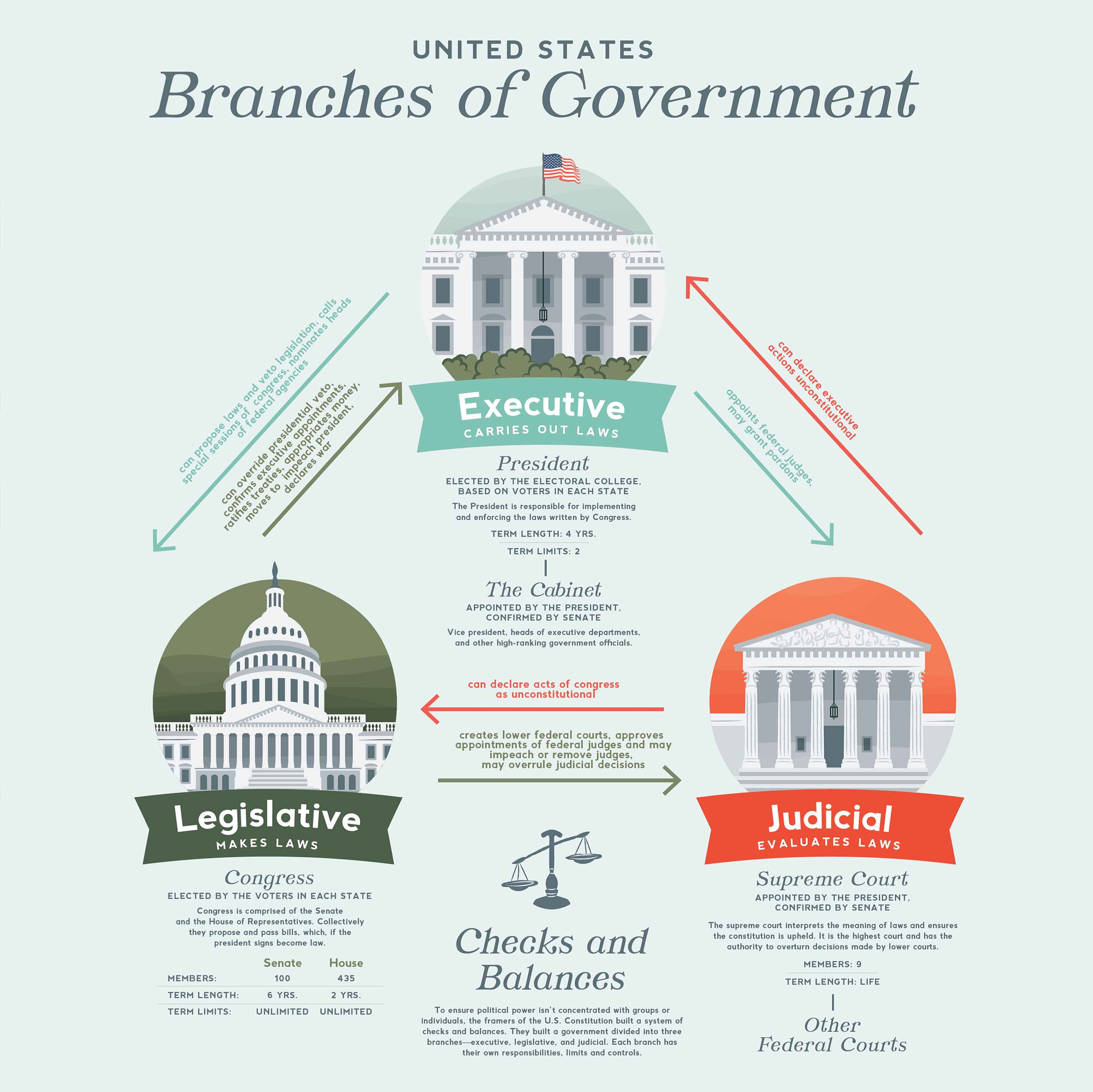 USA Government Poster US Capitol Senate White House Checks | Etsy