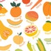 Fruits and Veggies Poster, Healthy Food Print, Eat the Rainbow ...