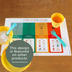 Zones of Regulation Poster, Manage Feelings, Emotional Regulation ...