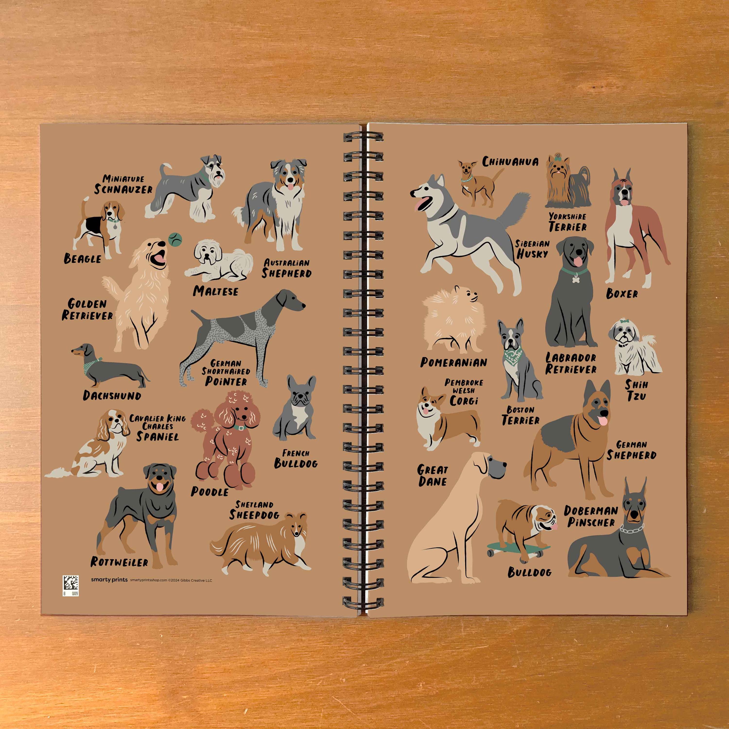 Dog Notebook, Dog Breeds, Bullet Journal, Office Gifts, Gift for Dog ...