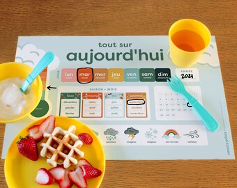 Kids French Calendar - Etsy