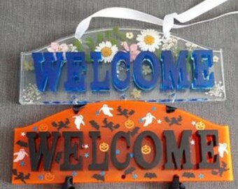 Welcome Sign Resin | Etsy