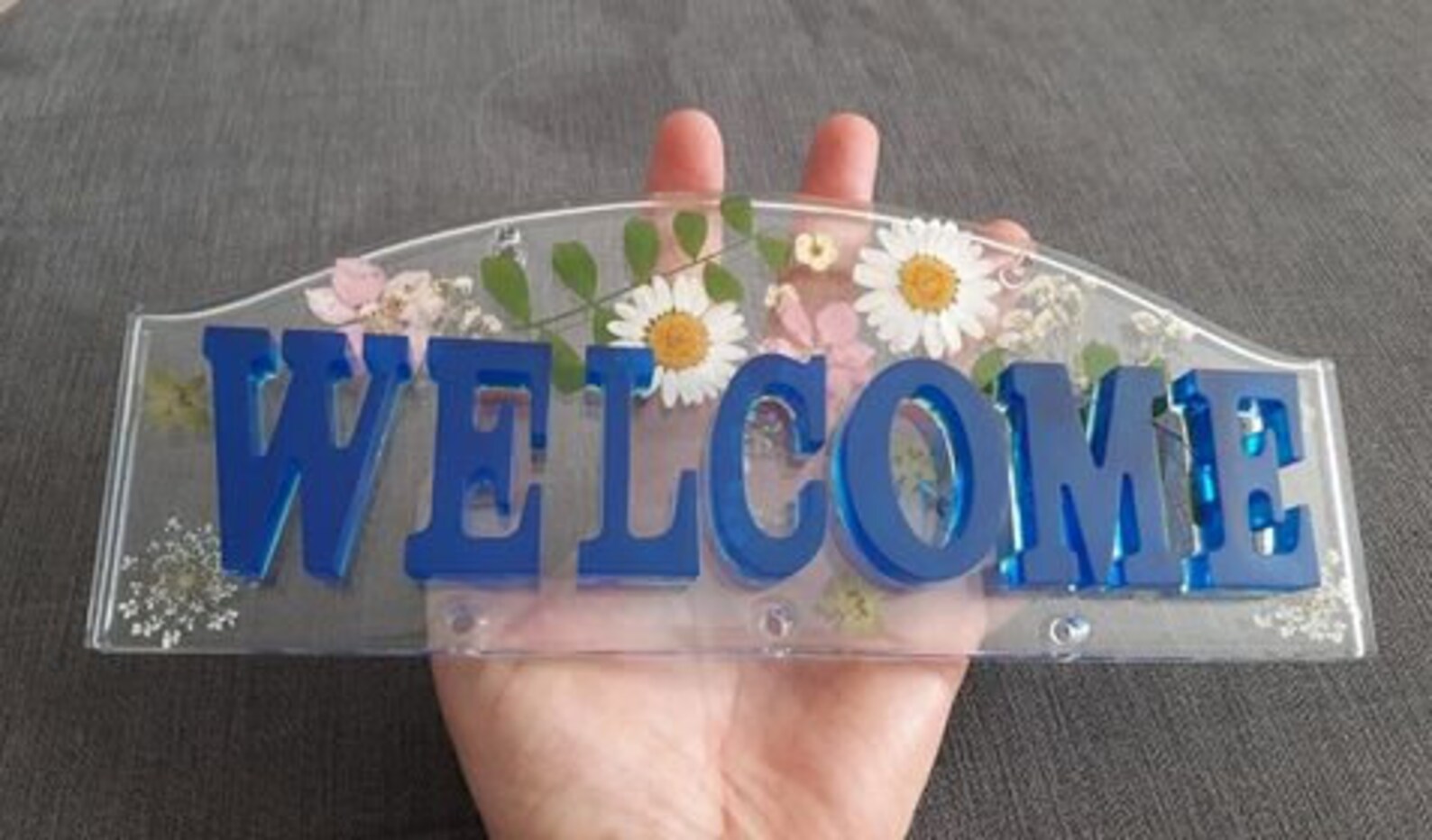 Resin WELCOME Sign Door / House Decoration Wall Hanging | Etsy