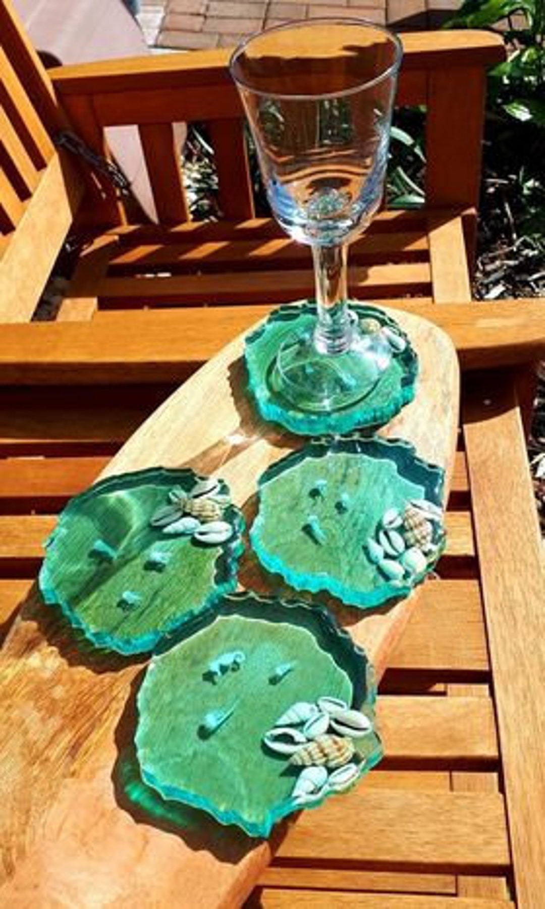 Set of 4 Resin, Under Water Coasters, Gift Set, Wine Lovers - Etsy