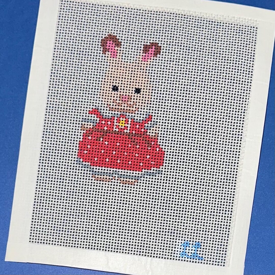 Bunny Critter Needlepoint Canvas - Etsy