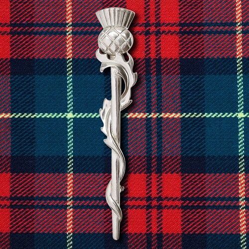Thistle Weave Kilt Pin Kilt Accessory Polished Pewter Kilt - Etsy UK