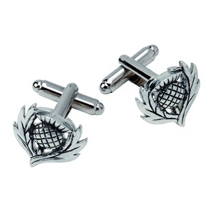 Traditional Thistle Cufflinks Letterbox Gift Kilt Accessory Men's ...