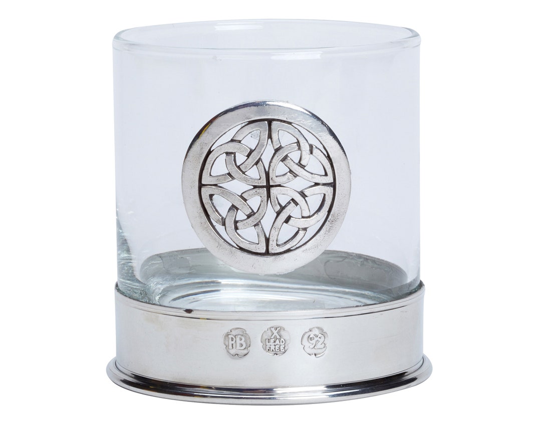 Celtic Knot Whisky Glass | Pewter Whisky Glass | Whiskey Glass | Drink ...
