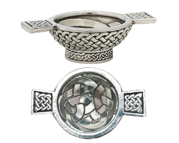 1.25 Mini Pewter Quaich Finest Handmade Pewter Quaich | Etsy