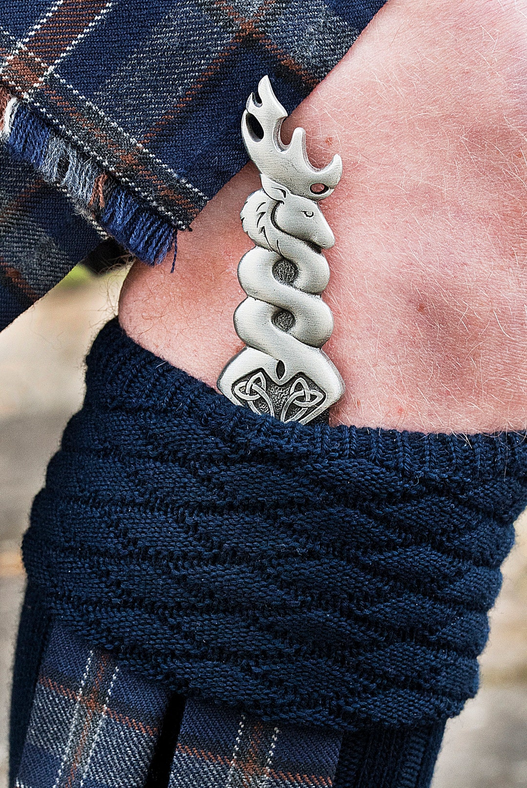 Glenfinnan Stag Pewter Sgian Dubh Skean Dhu Scottish Dagger Skean Dhu ...