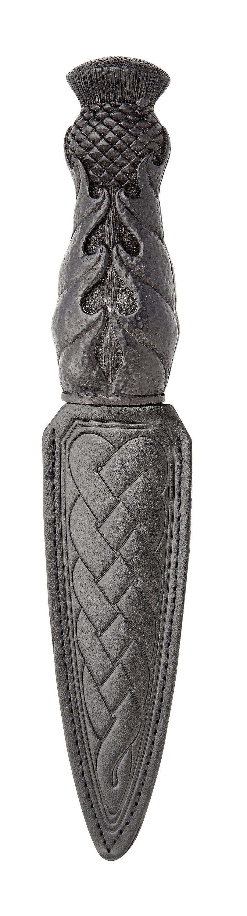 Thistle Daywear Sgian Dubh With Resin Handle & Real Leather - Etsy