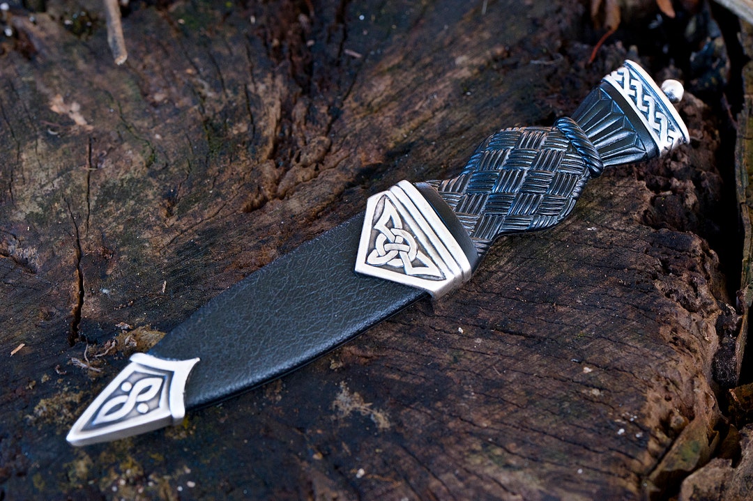 Celtic Sgian Dubh Skean Dhu Skean Brew Scottish Dagger Wedding Gift ...