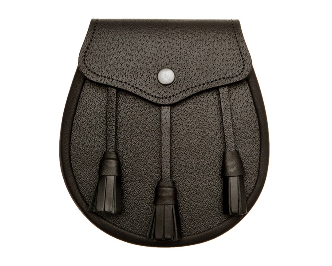 Daywear Brown Leather Sporran | Leather Sporran | Kilt Accessory ...