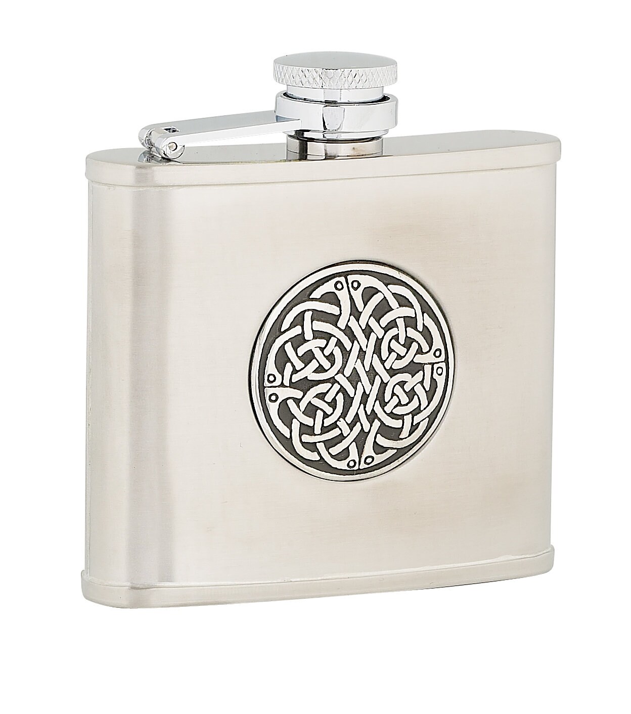4oz Celtic Weave Stainless Steel Hip Flask With Captive Top in - Etsy UK