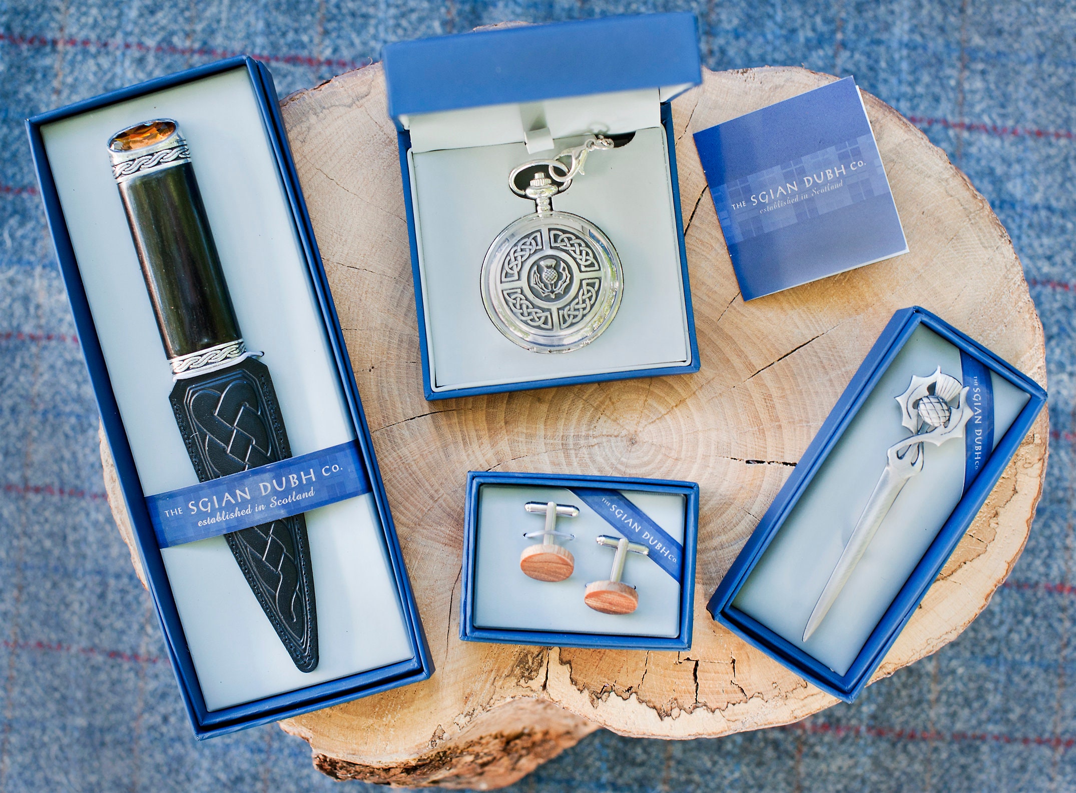 Thistle Daywear Sgian Dubh With Resin Handle & Real Leather - Etsy