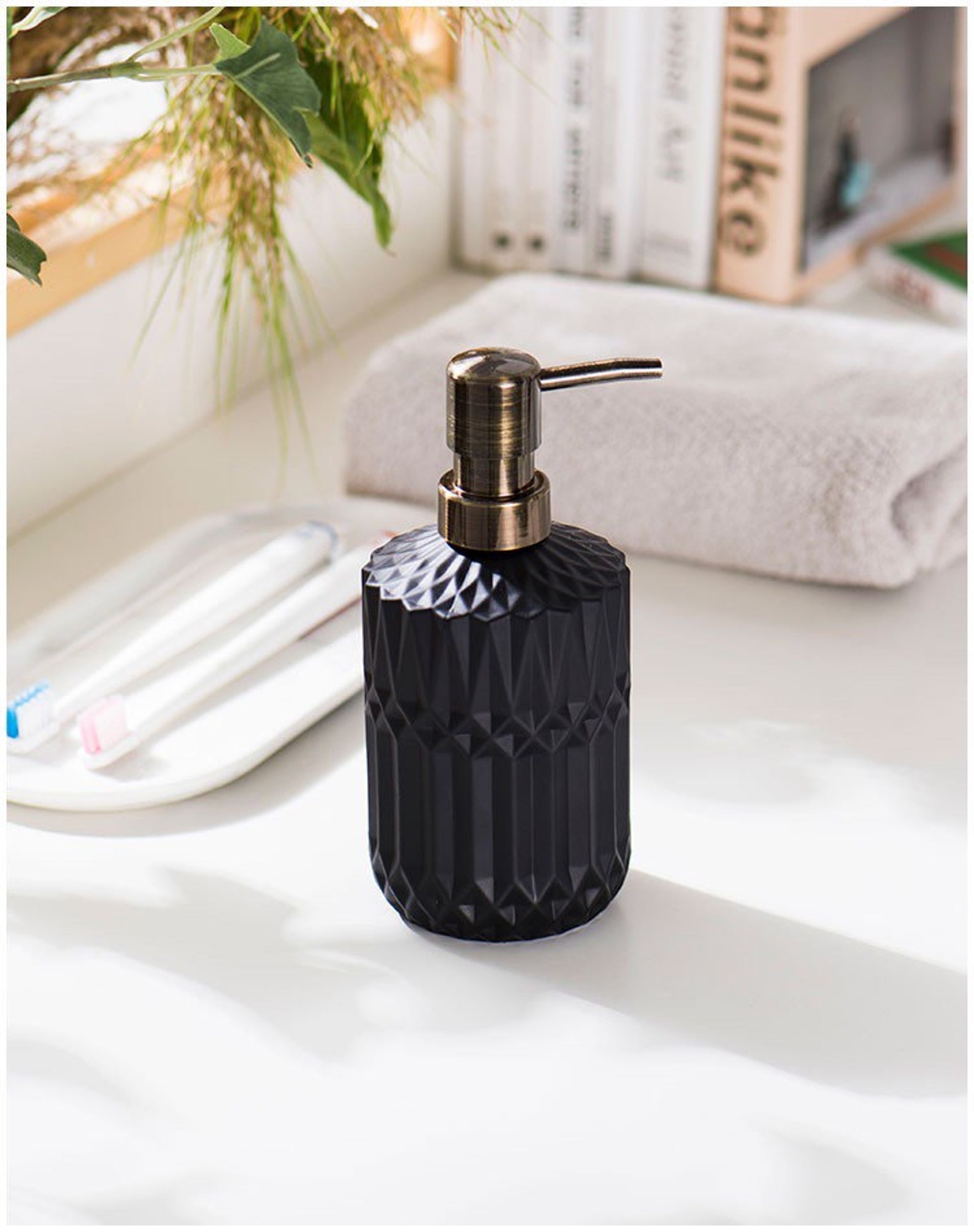 Luxury Glass Soap Dispenser Bottle Glass Hand Soap Gel - Etsy