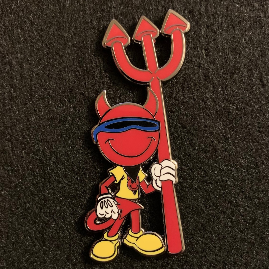 Devil Lapel Pin Word Industries Skateboarding - Etsy