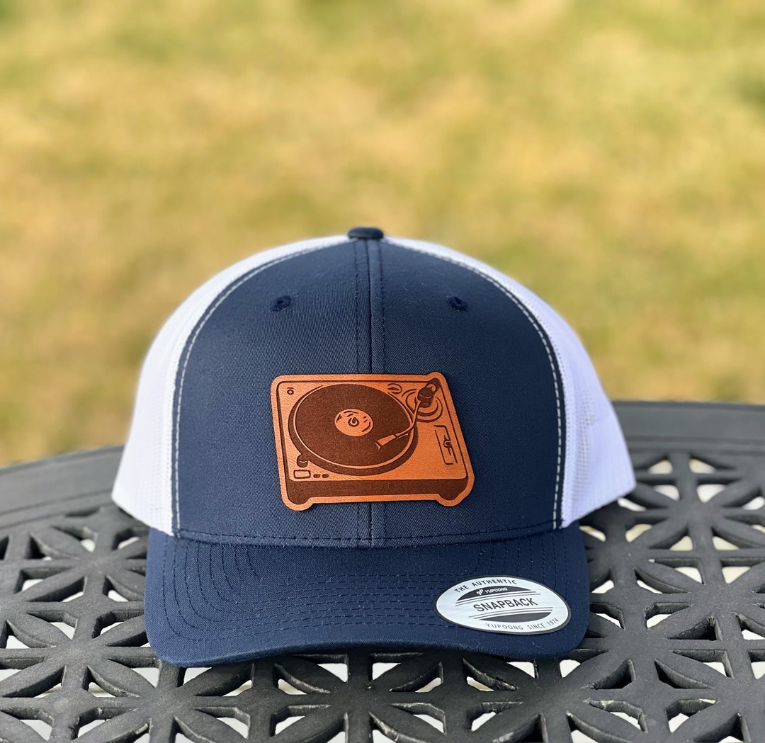 Vintage Record Player Leather Patch Hat- Multi Styles - Etsy