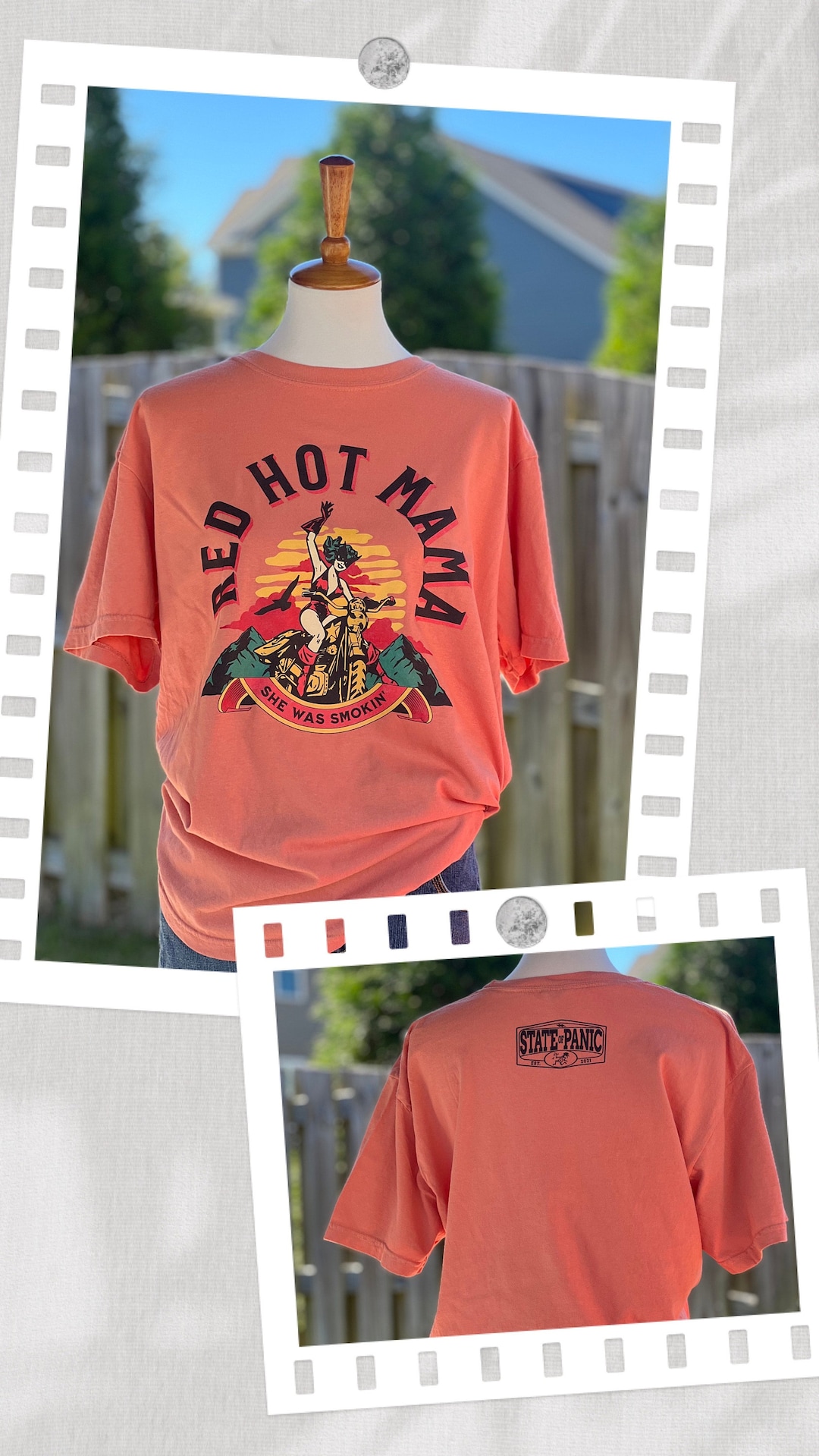 Widespread Panic "red Hot Mama" T-shirt- Front Design - Etsy