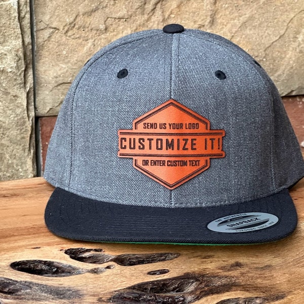 Custom Flat Bill Hat - Etsy