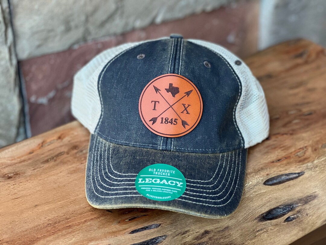 Texas 1845 Leather Patch Hat - Legacy OFA & OFAFP - Etsy